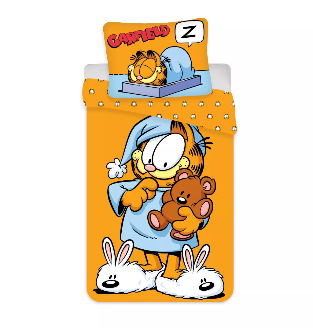Garfield Bedtime gyerek, ovis ágyneműhuzat 100×135cm, 40×60 cm - Javol